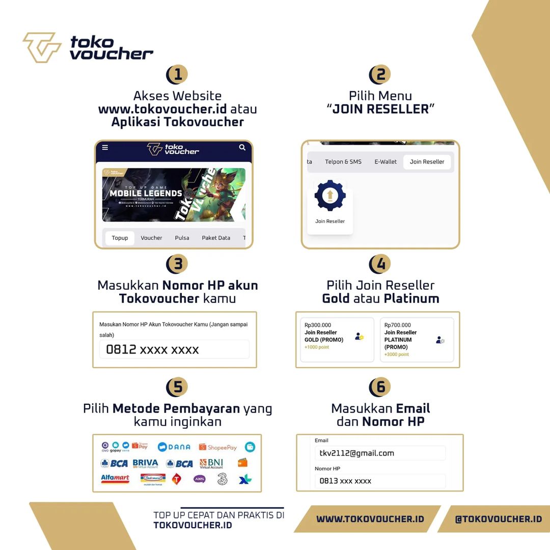 Join Reseller Tokovoucher dan Dapatkan Harga Lebih Murah!
